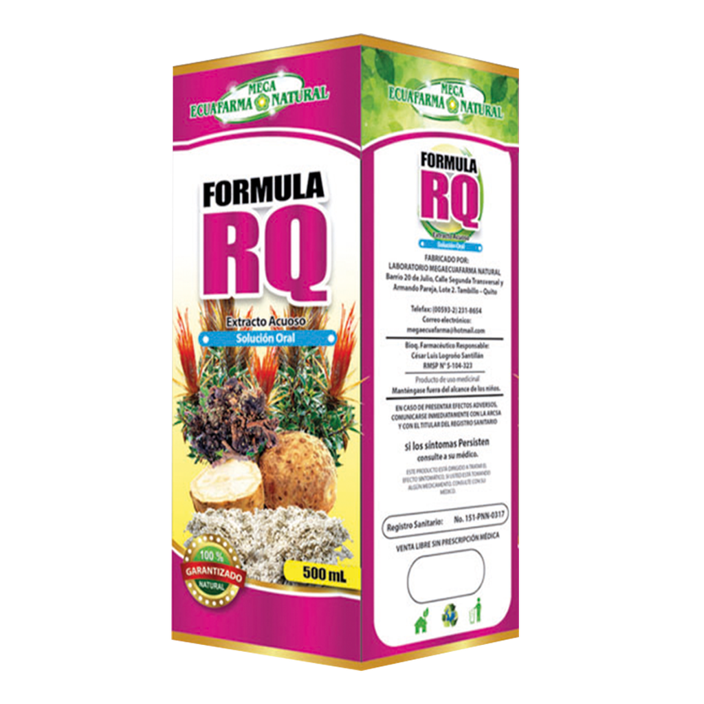 FORMULA RQ SOLUCIÓN ORAL 500 ML MEGAECUAFARMA NATURAL | El Arbolito